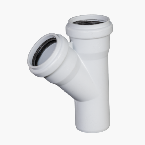 Kuzeyboru 75x50" PVC-U Tek Çatal 45°